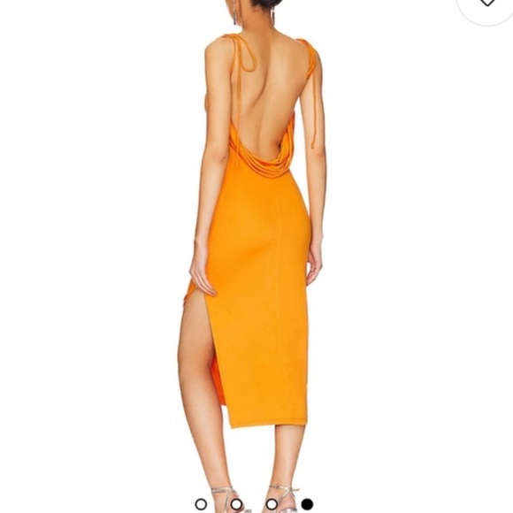 REVOLVE | Dresses | Revolve Mieko Cowl Back Dress In Orange More To ...